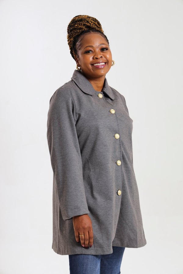 Car Coat- Grey – River Indigo SA