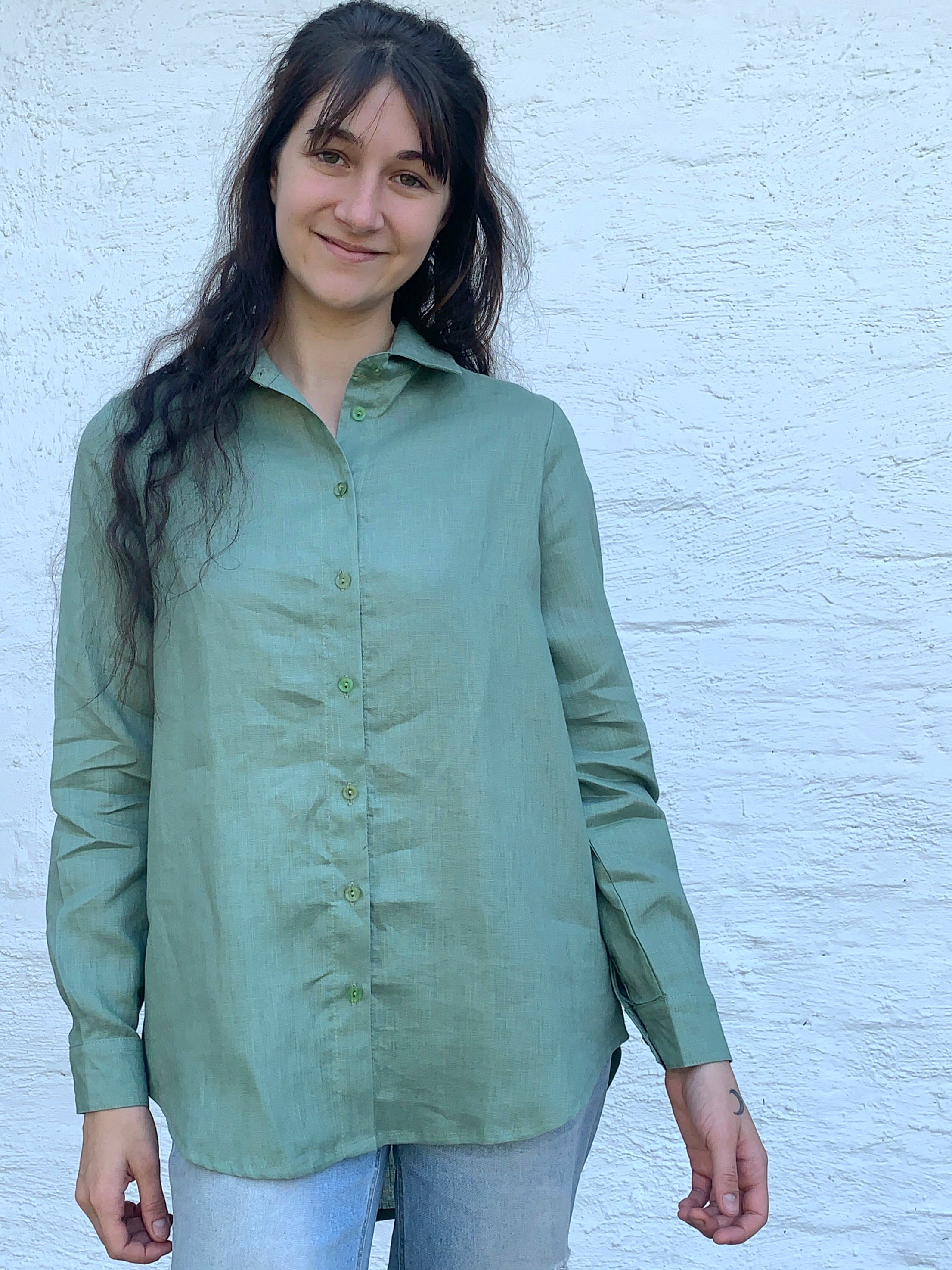 Classic Shirt- Sage – River Indigo SA